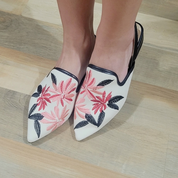 Shoes | Women Floral Embroidered Flats | Poshmark